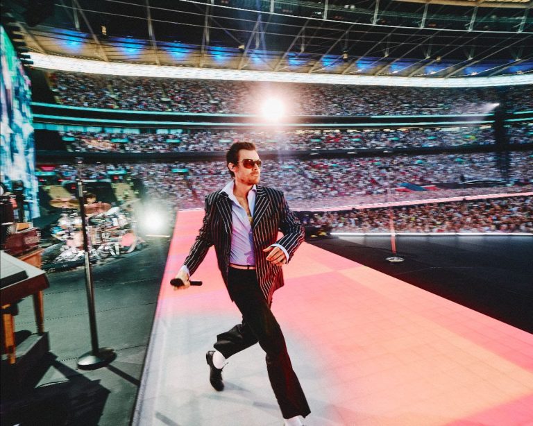 Harry Styles live at Wembley Stadium in London